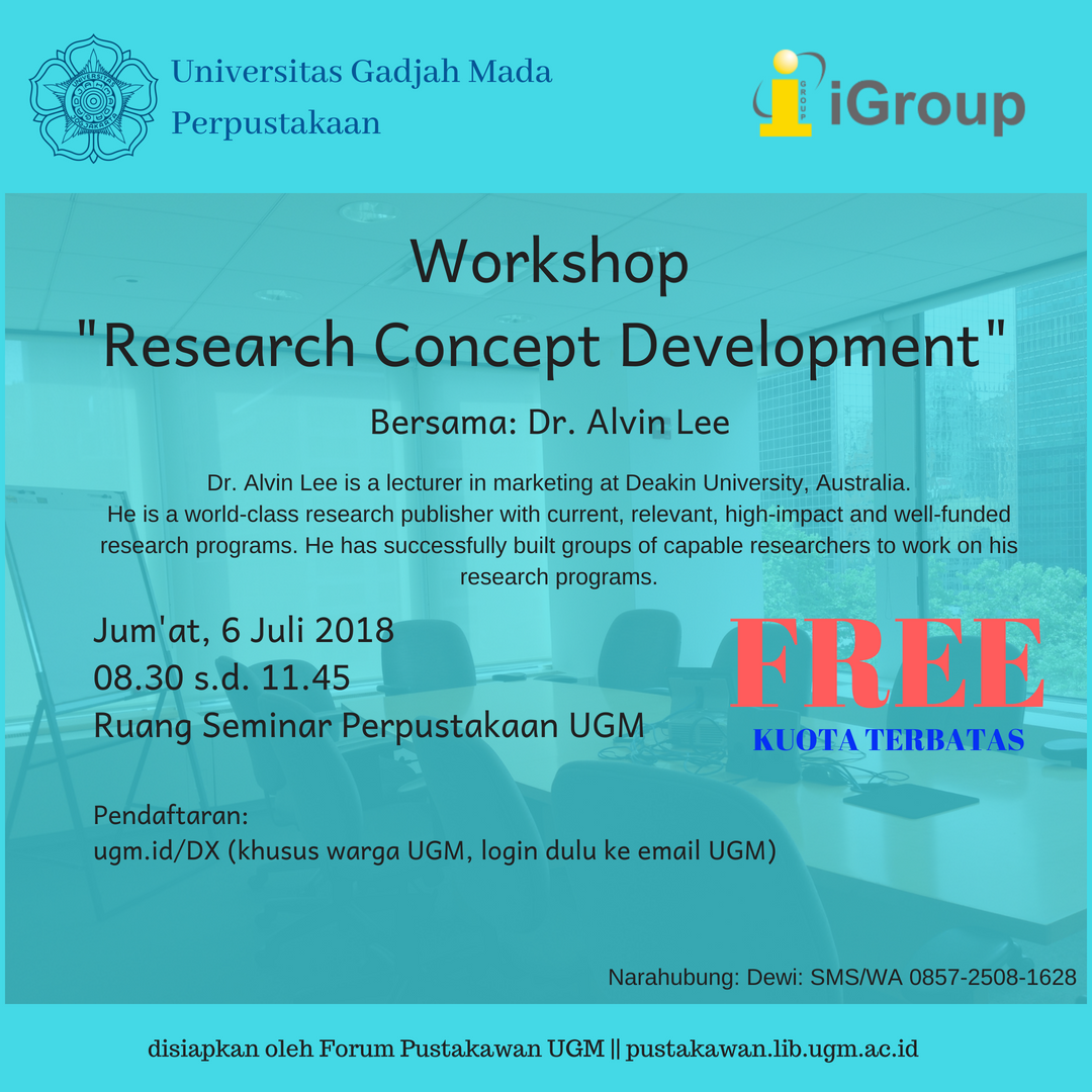 Workshop Research Concept Development Forum Pustakawan Ugm